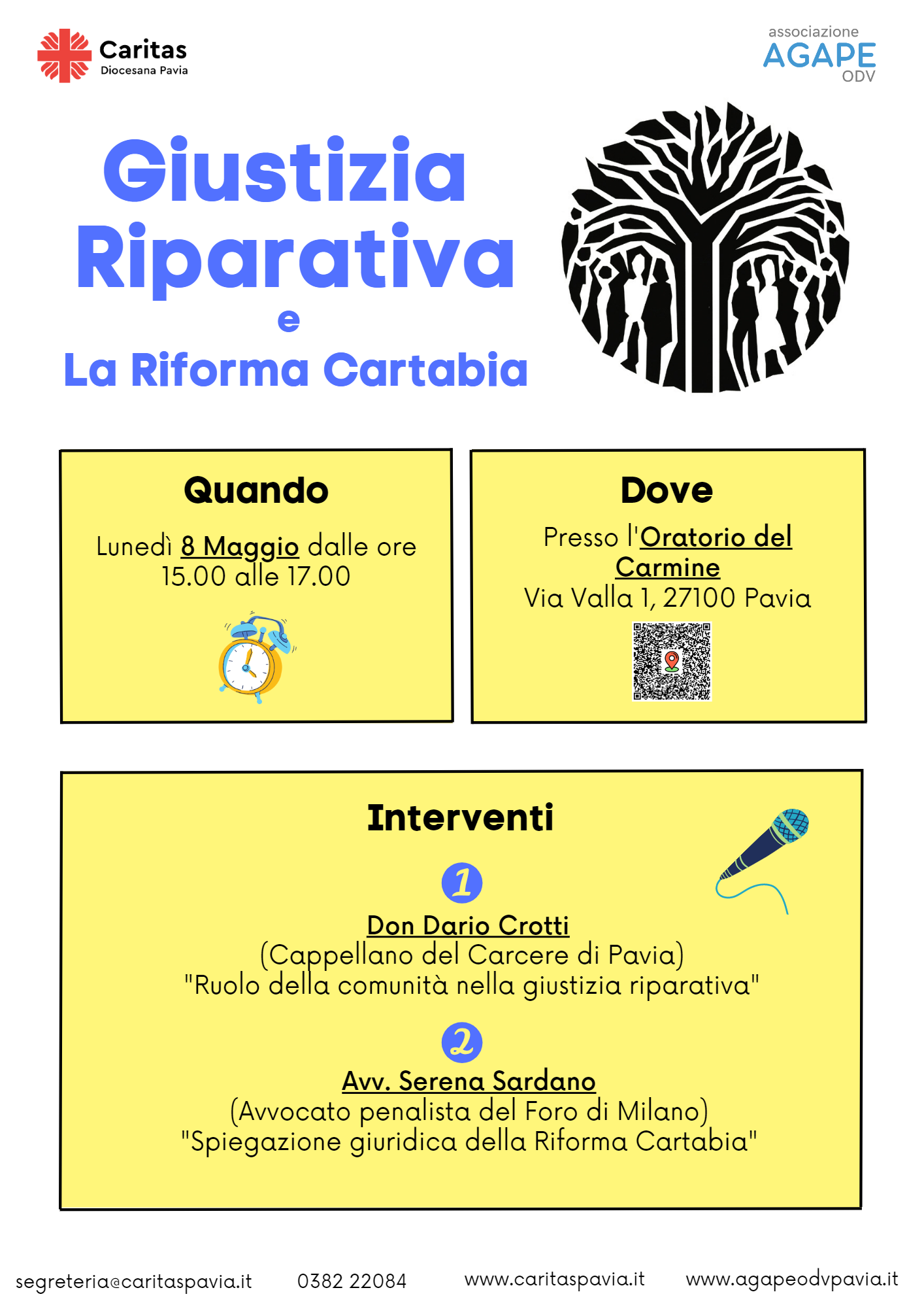 Incontro “Giustizia Riparativa – la Riforma Cartabia” – Caritas PV